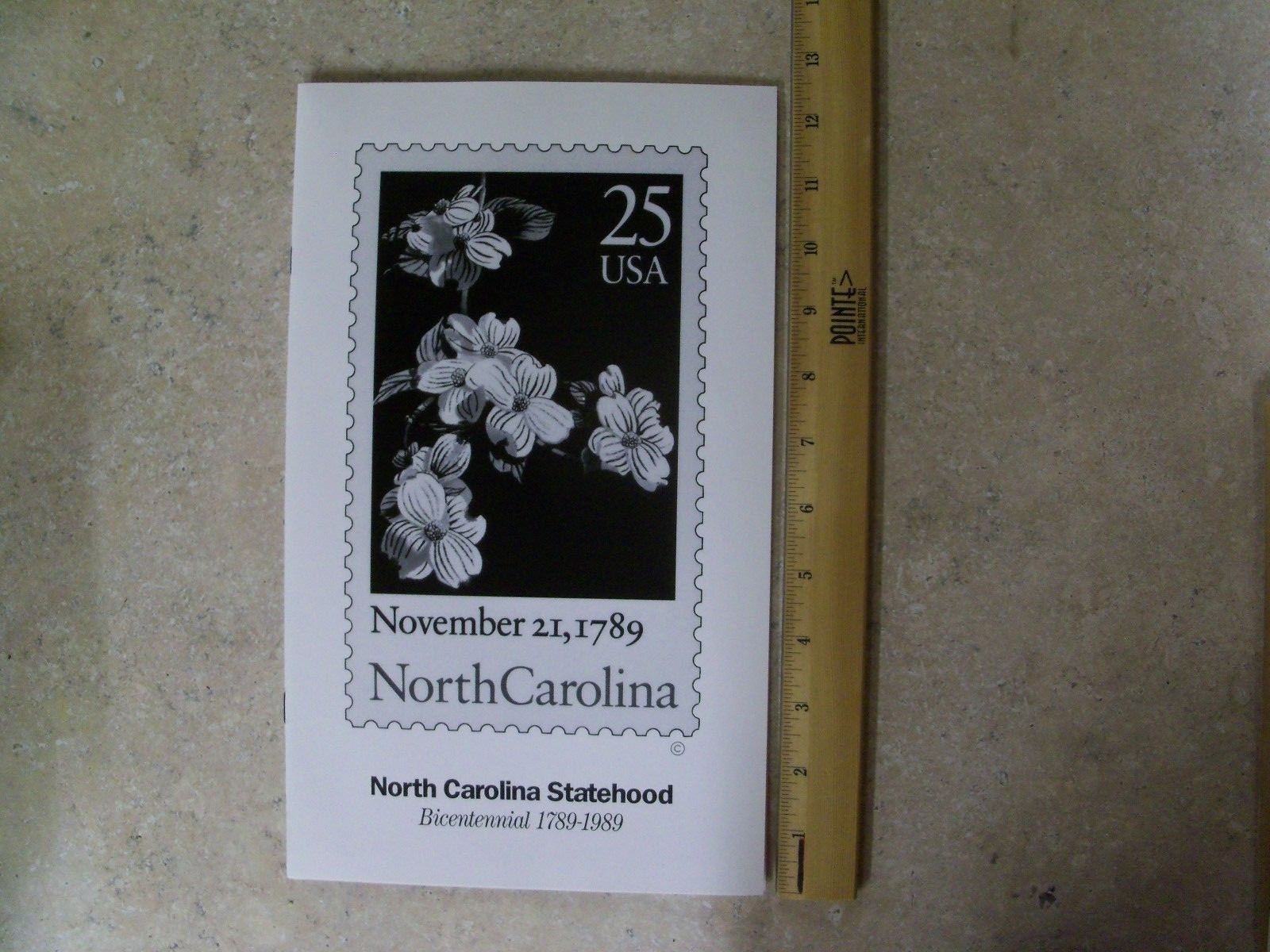 North Carolina Statehood Stamp Envelope Bicentennial 25 postmarked 1989 ...