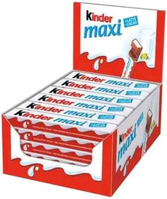 Ferrero Kinder Maxi Barrette Cioccolato a Latte Box da 36 pezzi da 21 ...