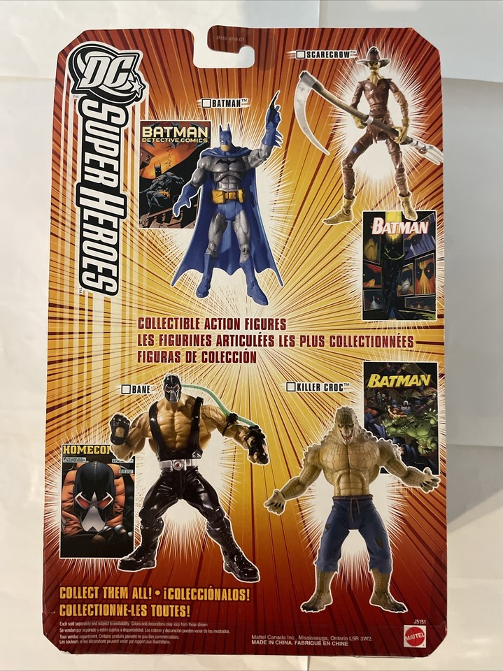 DC Super Heroes Batman Action Figure w/Comic Mattel NISP | eBay