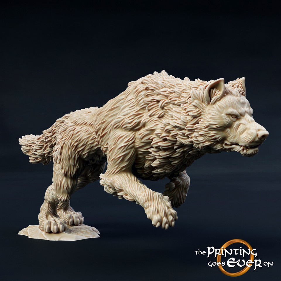 Morthan Warg Worg Wolf Pack Miniature | D&D DnD | | eBay