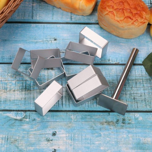 Heavy duty Stainless Steel Rectangle Shaped Cake Biscuit Cutter Mold ...