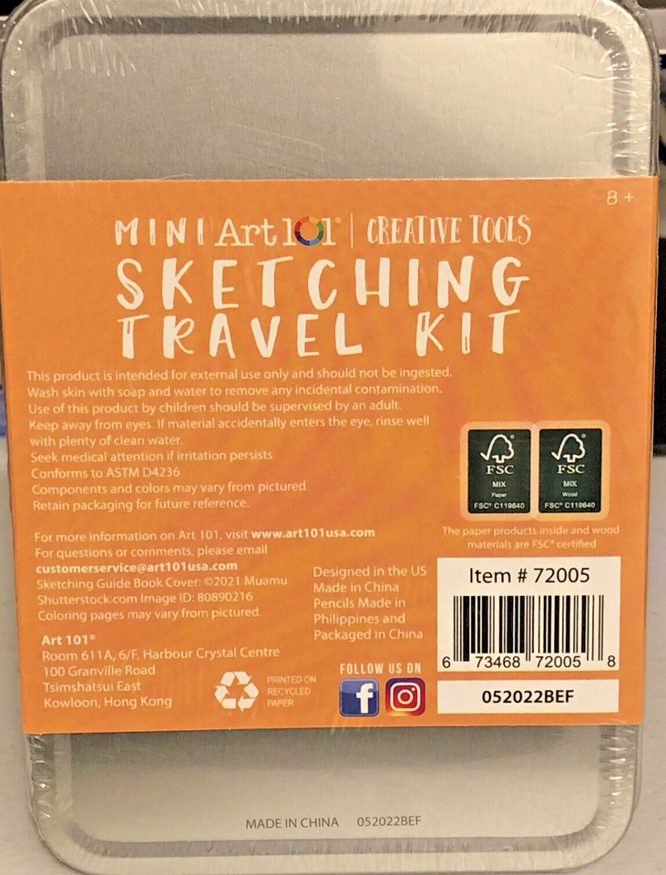 Art 101 Mini Travel Sketching Kit Creative Tools | eBay