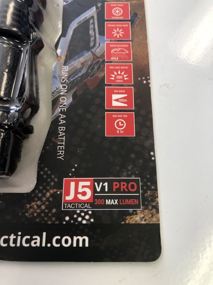 LED Flashlight J5 Tactical V1 Pro - Blinding Bright 300 lumen | eBay