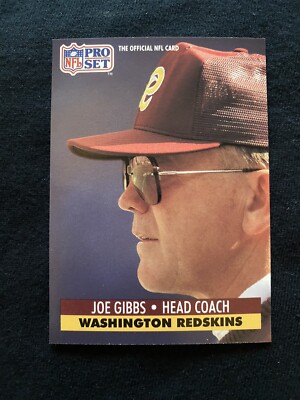 1991 Pro Set - #324 Joe Gibbs Washington Redskins | eBay