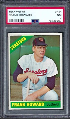 1966 Topps # 515 Frank Howard Senators NM PSA 7 | eBay