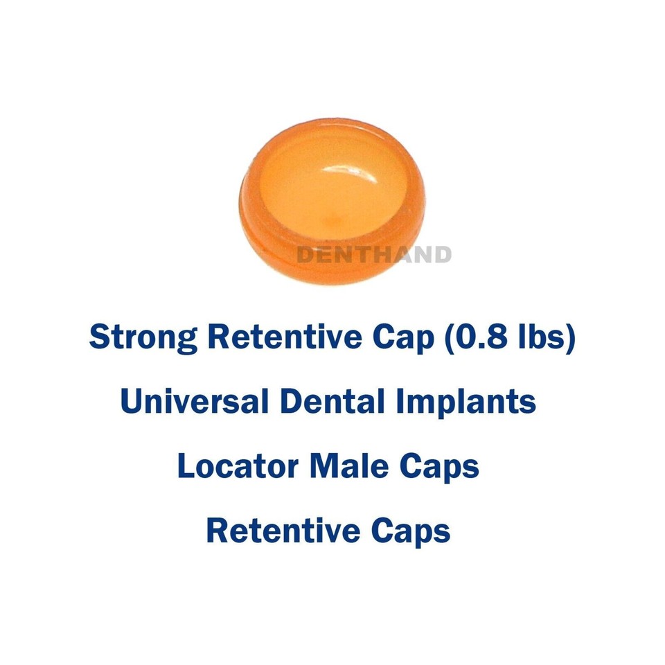5Pcs Universal Dental Overdenture Retention Caps Metal Housing Kit for ...