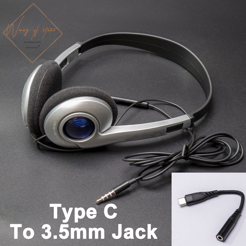 Vintage Retro Classic Headphone Headset 80s For Sony Panasonic CD MD ...