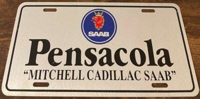 Pensacola SAAB Dealership Booster License Plate Florida Mitchell ...