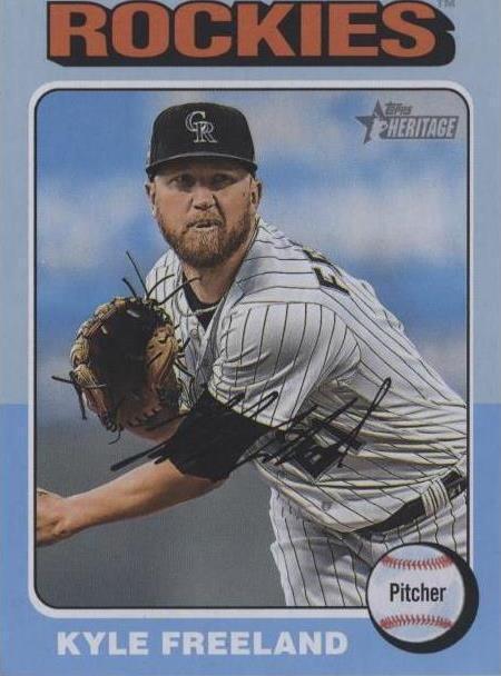2024 Topps Heritage Mini - Kyle Freeland #31 Blue Border "White Border ...