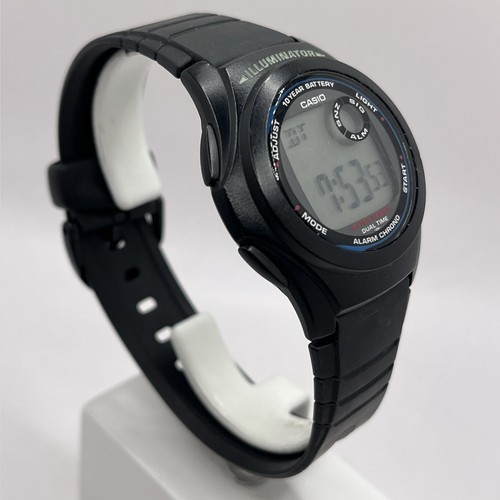 Casio F-200 Men's Black Resin Band Day Date Indicator Watch 41MM- New ...