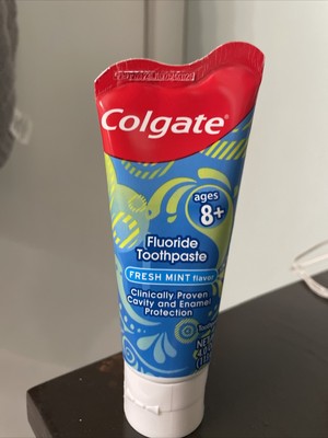 Colgate Fluoride Toothpaste Cavity Enamel Protection Fresh Mint Large ...