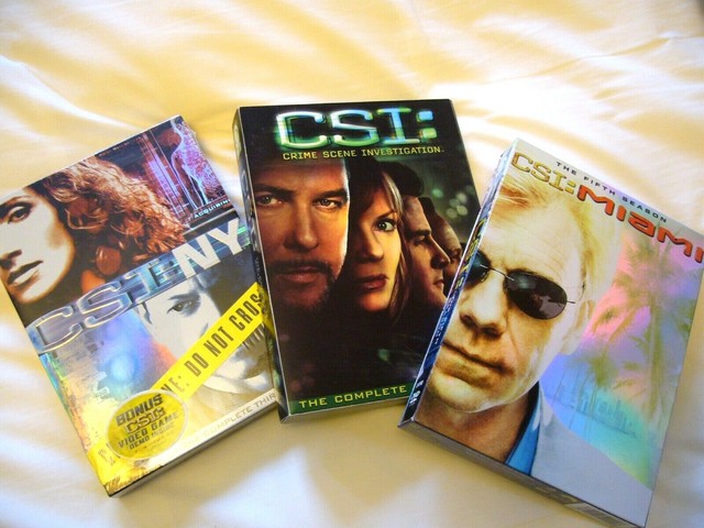 Lot of 3 ADULT CSI DVD SETS~CRIME SCENE INVESTIGATION~CSI ORIGINAL, NY ...