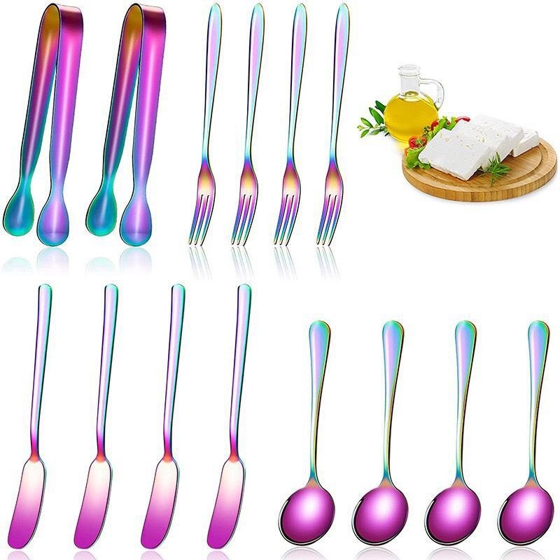 Christmas Spoon Long 14Pcs/Set Handle Cream Cutlery Dessert Cutlery ...