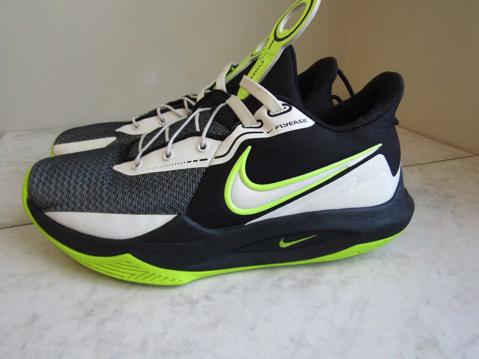 NIKE PRECISION VI 6 FLYEASE BLACK-VOLT-SAIL "BASKETBA… - Gem