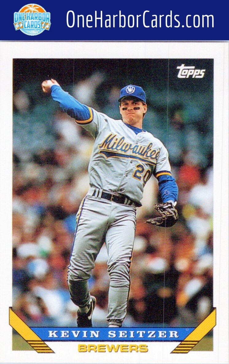 1993 Topps Milwaukee Brewers Baseball Card #44 Kevin Seitzer | eBay