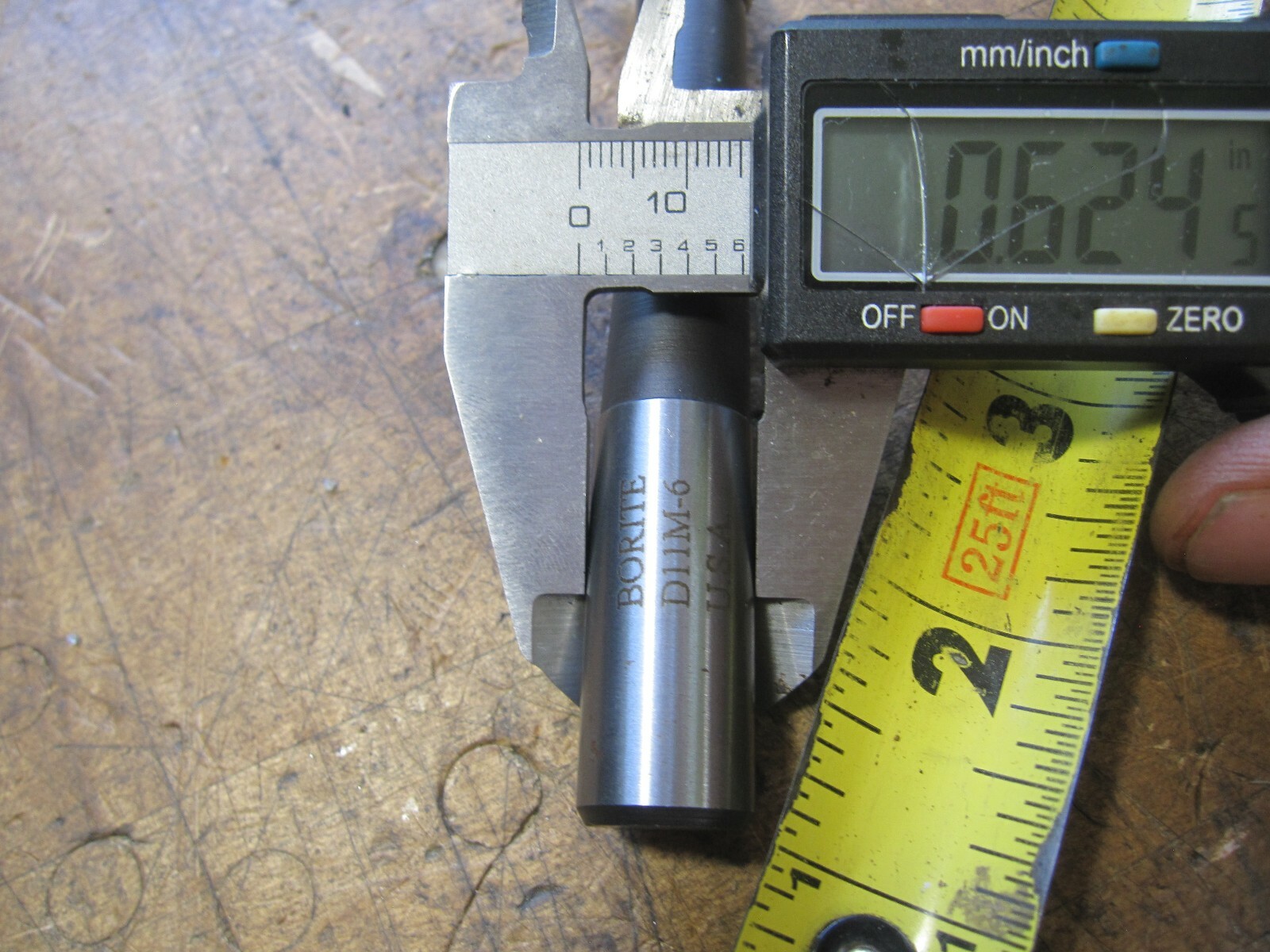BORITE D11M-6 carbide tipped 3/4" min bore 2-3/4" Depth boring bar 5/8 ...