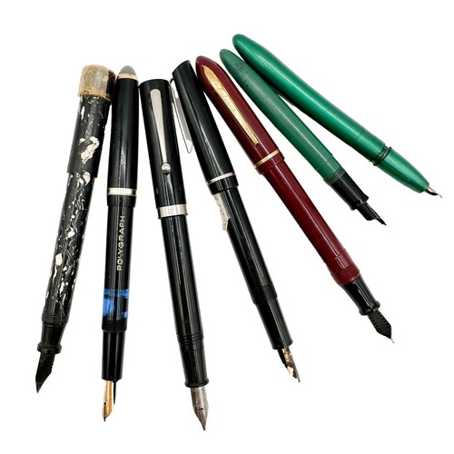 Fountain Pens Collector Lot Scheaffer 14k Gold Nib Writers Calligraphy ...