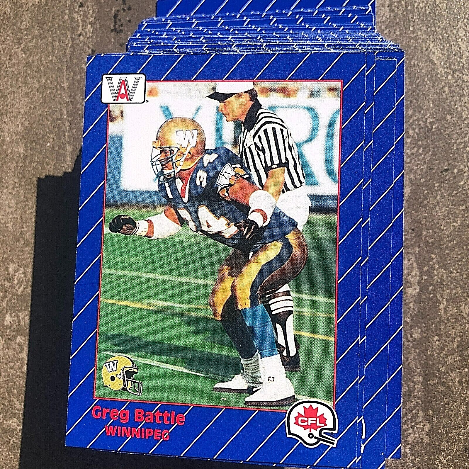 WINNIPEG BLUE BOMBERS TEAM SET OR SINGLES 1991 ALL WORLD AW 🇨🇦CFL 🏈 ...