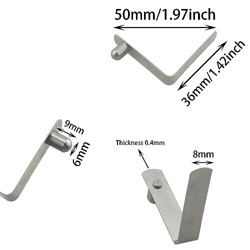 Tent Pole Clip 8PCS 6x9x37mm 316 Stainless Steel Tent Pole Push Button ...