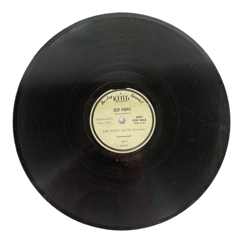 Earl Bostic And His Orchestra – Deep Purple 10", 78 RPM 1953 King ...