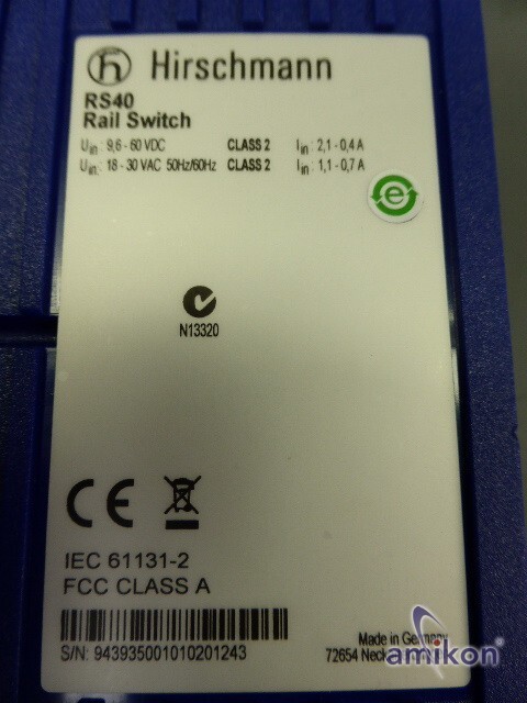 Hirschmann Industrial Ethernet Rail Switch RS40 | eBay