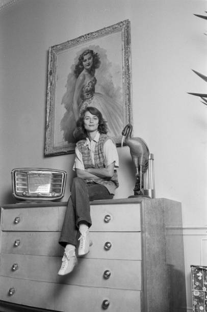 Charlotte RAMPLING in the garden of her house 1980 Old Historic Photo ...