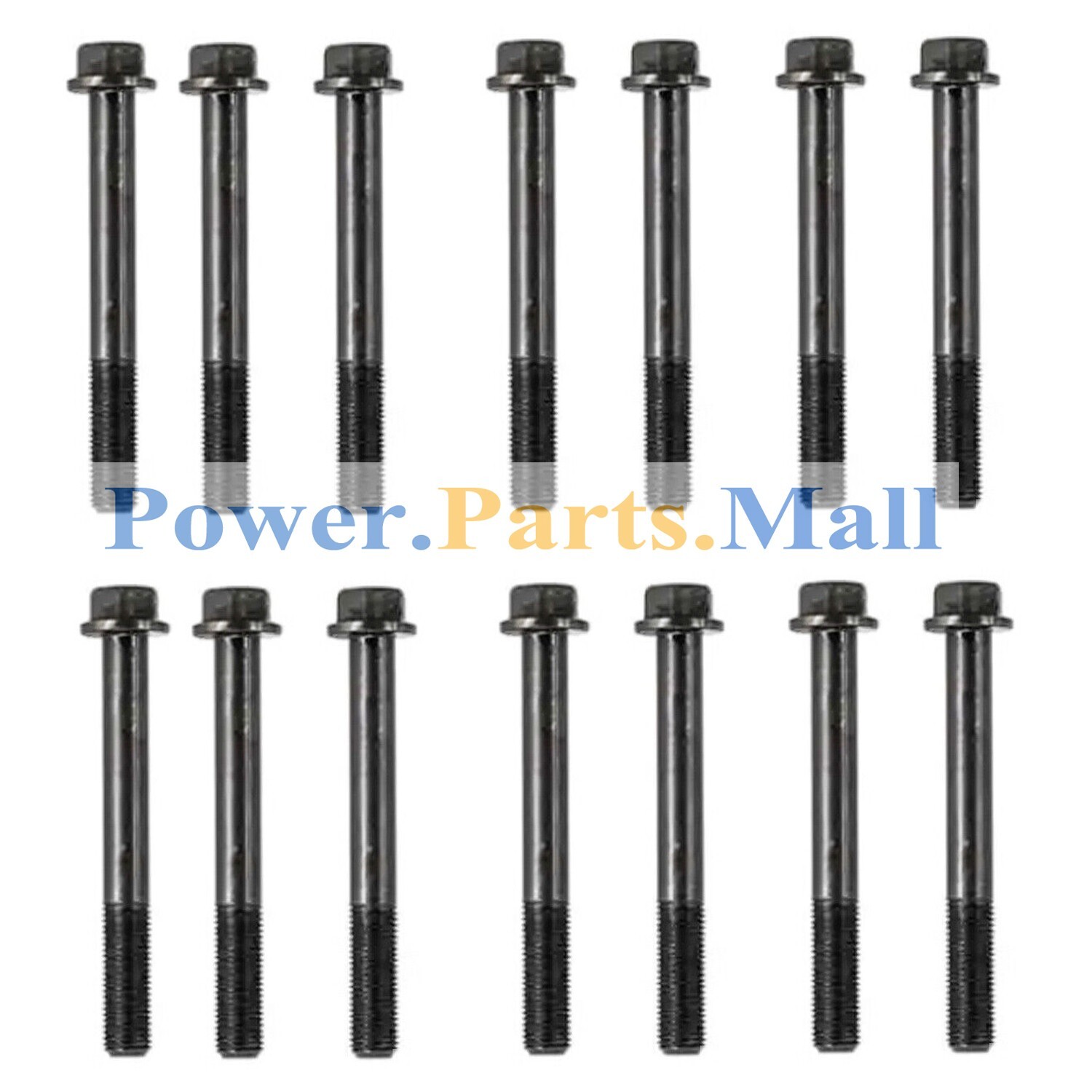 14 pcs Cylinder Head Bolts 19013-03450 Fit For Kubota D1403 D1503 D1703 ...