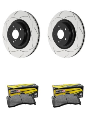 DBA T2 Rotors + Hawk CERAMIC Front ONLY for 2013-17 Subaru BRZ/2013 ...