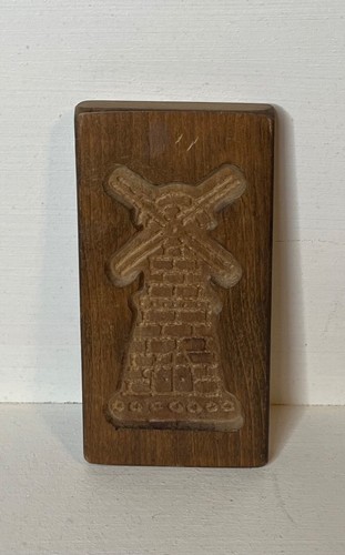 Vintage Dutch Holland Wooden Windmill Cookie Gingerbread 7.5" Mold | eBay