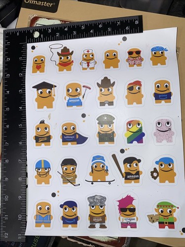 RARE AMAZON Peccy Sticker Sheet Glamazon, Warrior, Prime, Nurse, Sports ...