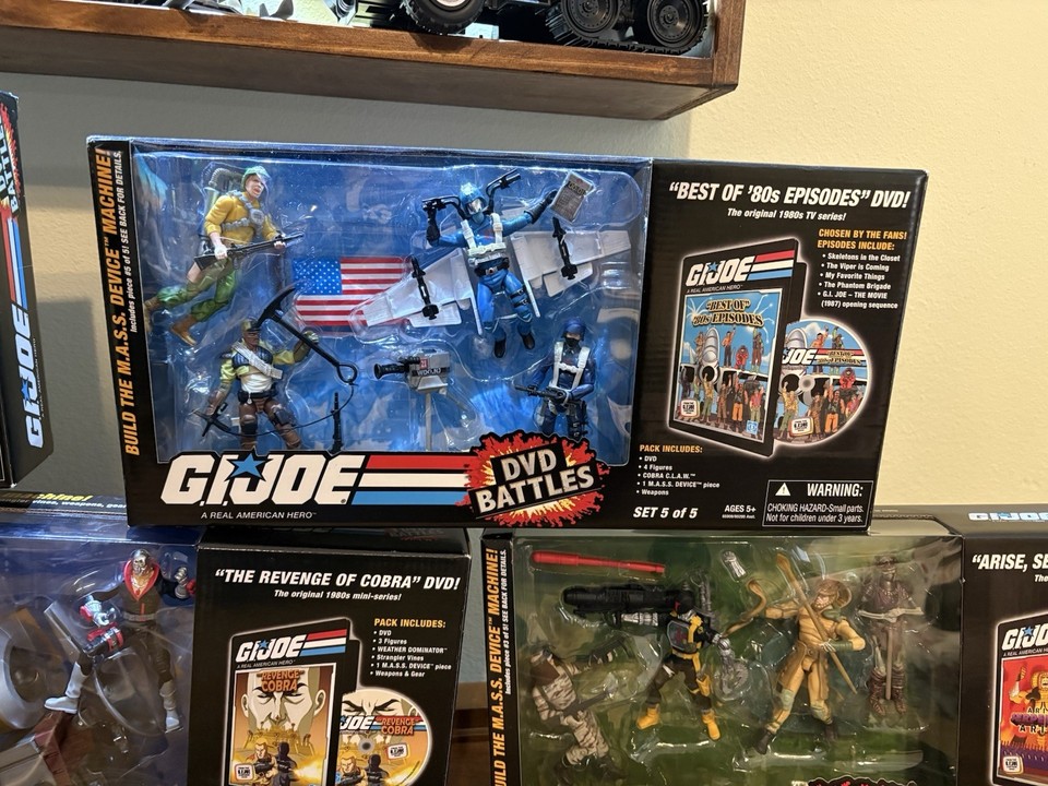 GI Joe 25th Anniversary DVD Battles Sets 1-5 (Complete MASS Device Set ...