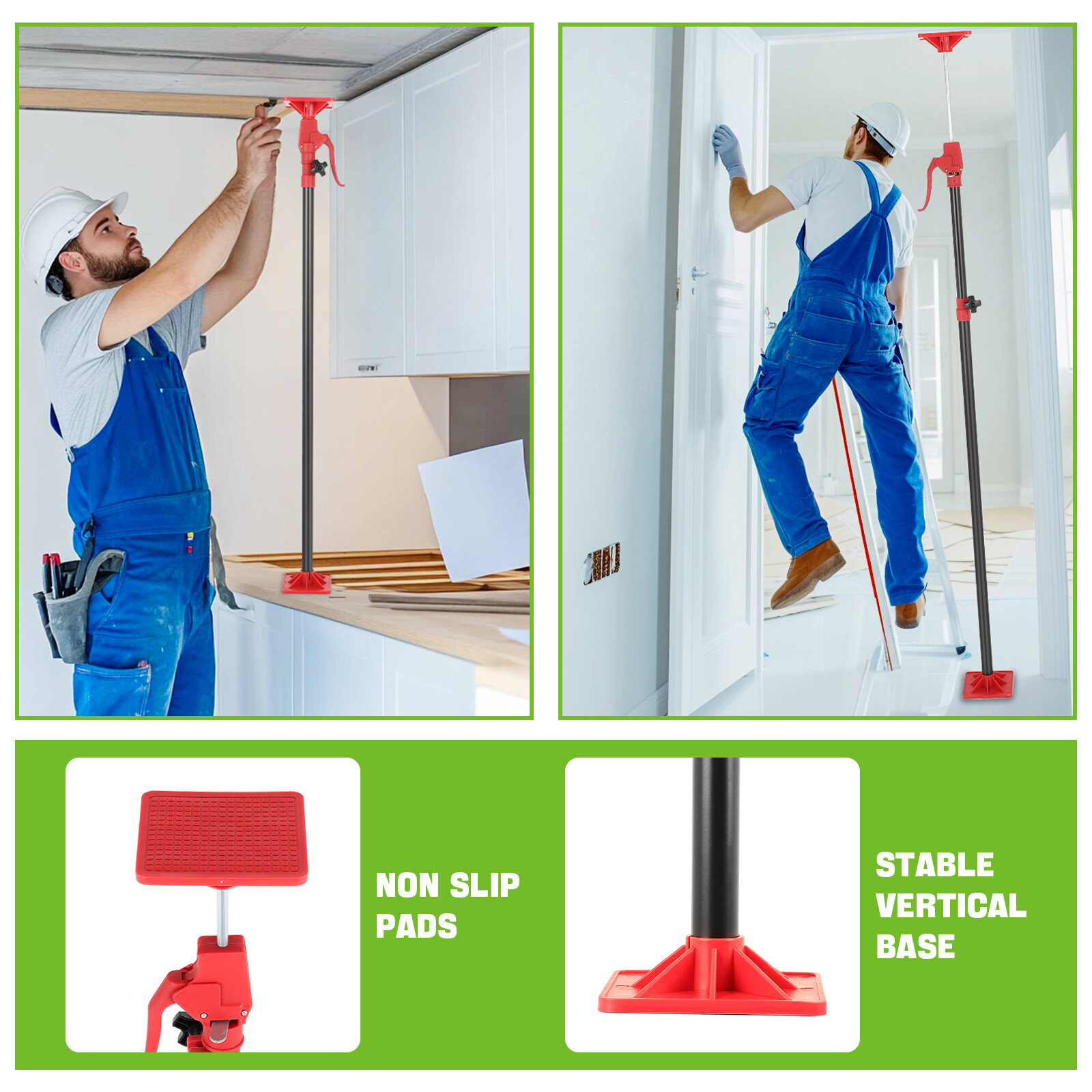 Cabinet Jack Support Pole, 45"-114" Third Hand Tool, Adjustable Support ...