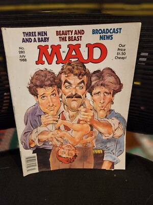 MAD Magazine : July 1988 : 3 Men & a Baby Cover : VG Condition | eBay