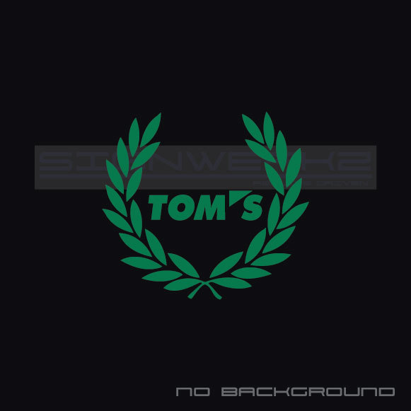 Tom's Racing Wreath Decal Sticker logo Toyota FR-S Lexus vvti racing FT ...