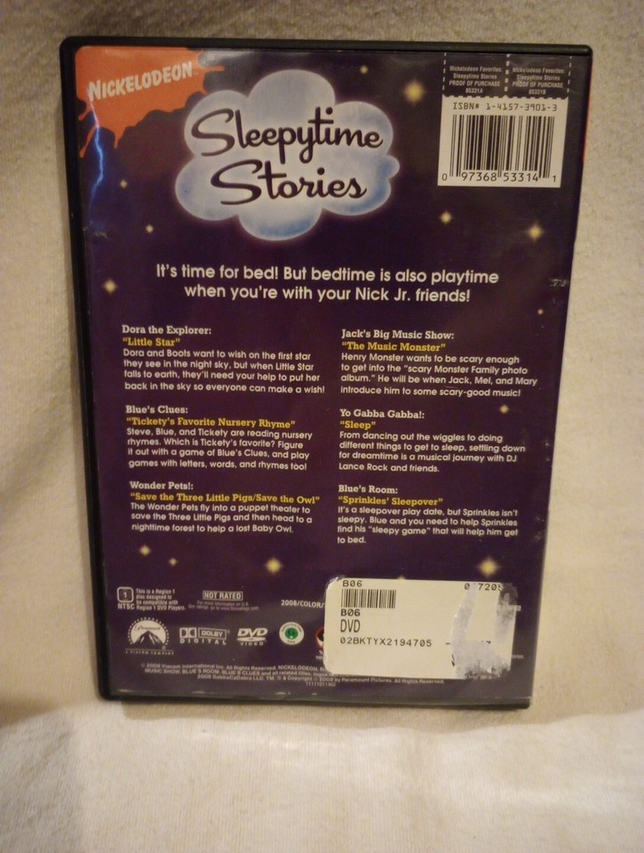 Nickelodeon: Sleepytime Stories (DVD, 2008) 97368533141 | eBay