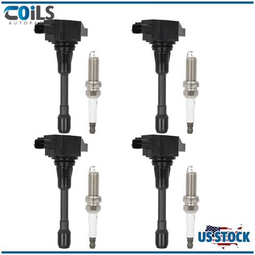 Ignition Coils & Spark Plugs Set For Nissan Frontier X-Trail Suzuki ...