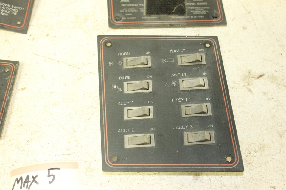 Control Panels, Face Plates & Front Nav Light from Maxum Boat | eBay