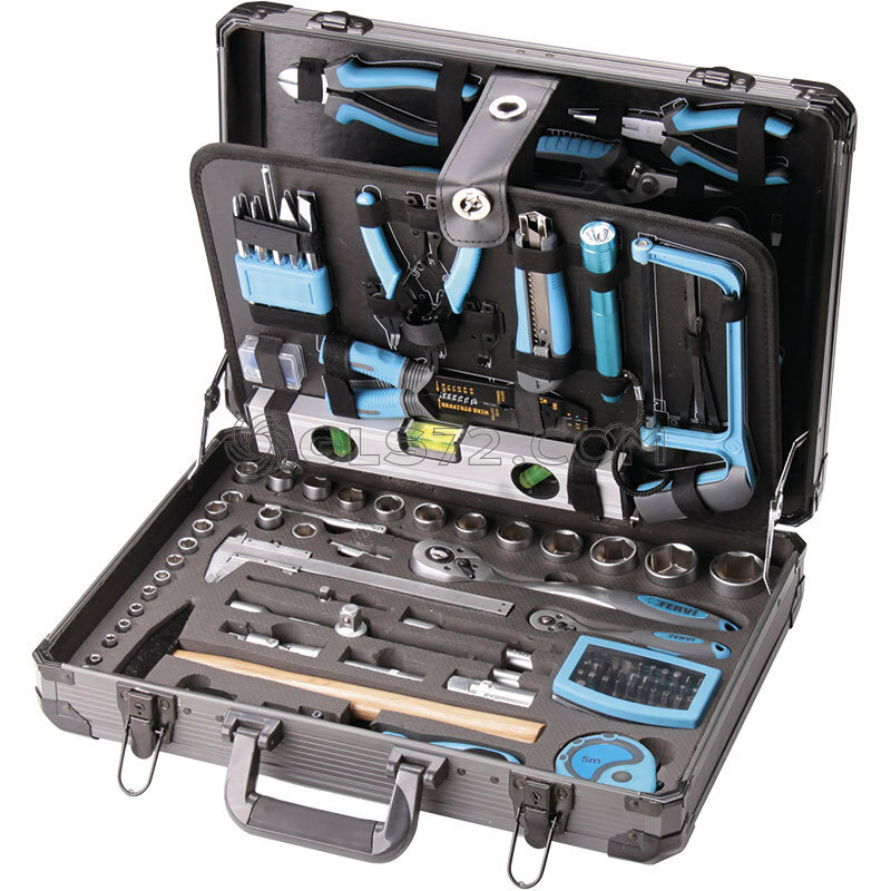 TOOL BOX CASE SET 162 PCS WITH ACCESSORIES TOOLS BAG WORKING FERVI 0105 ...