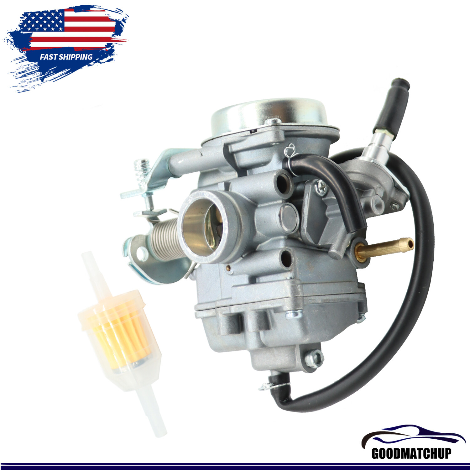 Carburetor Fit For 2009 2010-2013 Yamaha Raptor 90 ATV 90cc Four Stroke ...
