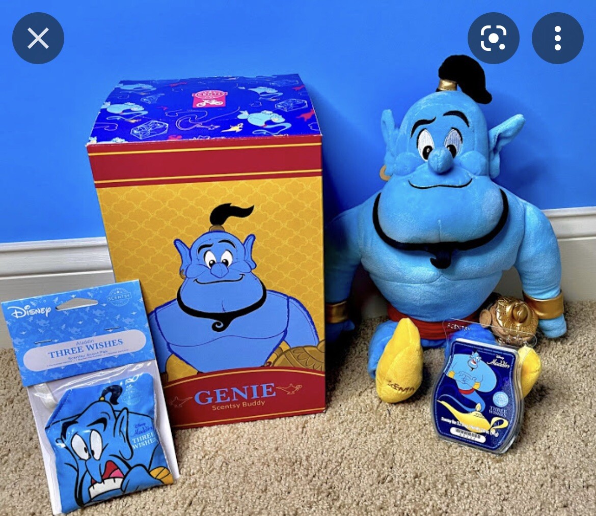 Scentsy KIDS BUDDY - Aladdin Genie Bundle Buddy w/ scent pak 3 Wishes ...