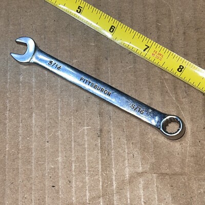PITTSBURGH 5/16 In SAE 12 Point Combination Wrench Lifetime Warranty | eBay