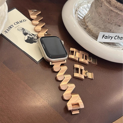 Senior Metal Band for Apple Watch 41MM 42MM 49MM 44MM 45MM Wavy Matte ...