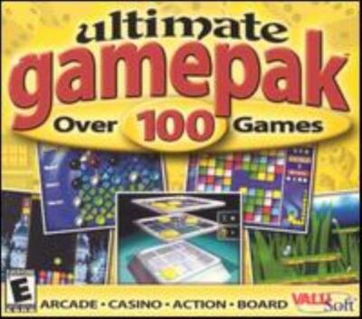 Ultimate Gamepak PC CD over 100 arcade casino action board card ...