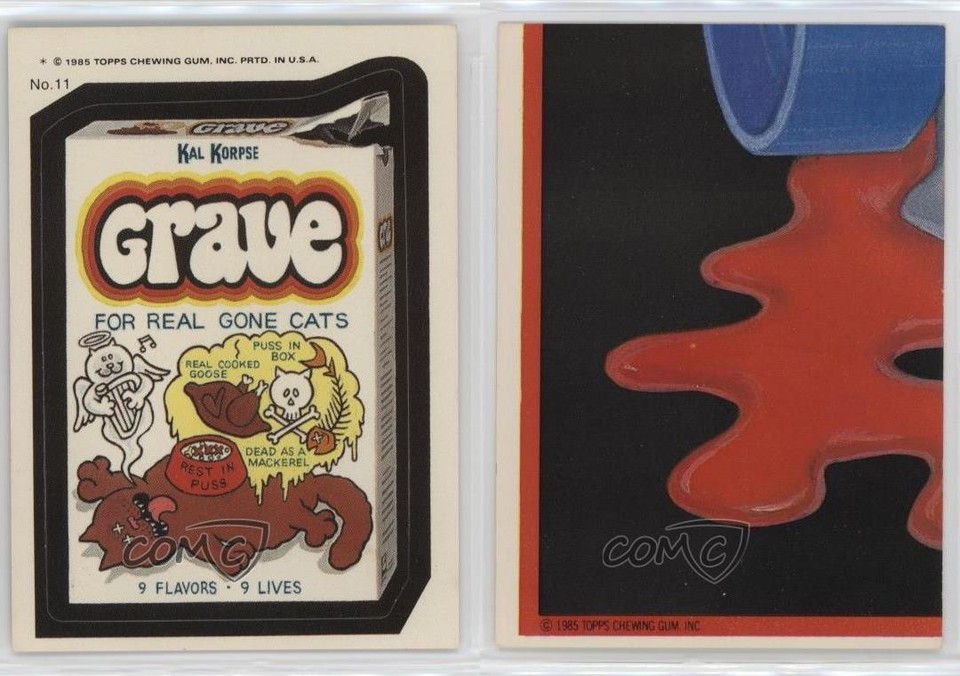1985 Topps Wacky Packages Grave Cat Food #11 0nr3 | eBay