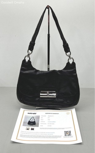 Authentic Coach Kristin Black Leather Hobo Shoulder Bag w/ COA # 16931 ...