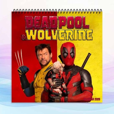 Deadpool & Wolverine 2026 Calendar, Funny Superhero Wall Art, Comic Fan ...