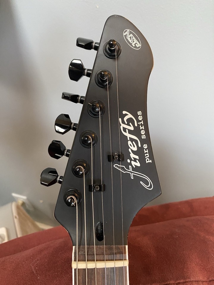 Firefly FFTH Thinline Telecaster Electric Guitar - Black Satin w ...