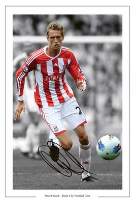 PETER CROUCH STOKE CITY SIGNED PHOTO AUTOGRAPH PRINT SOCCER | eBay UK