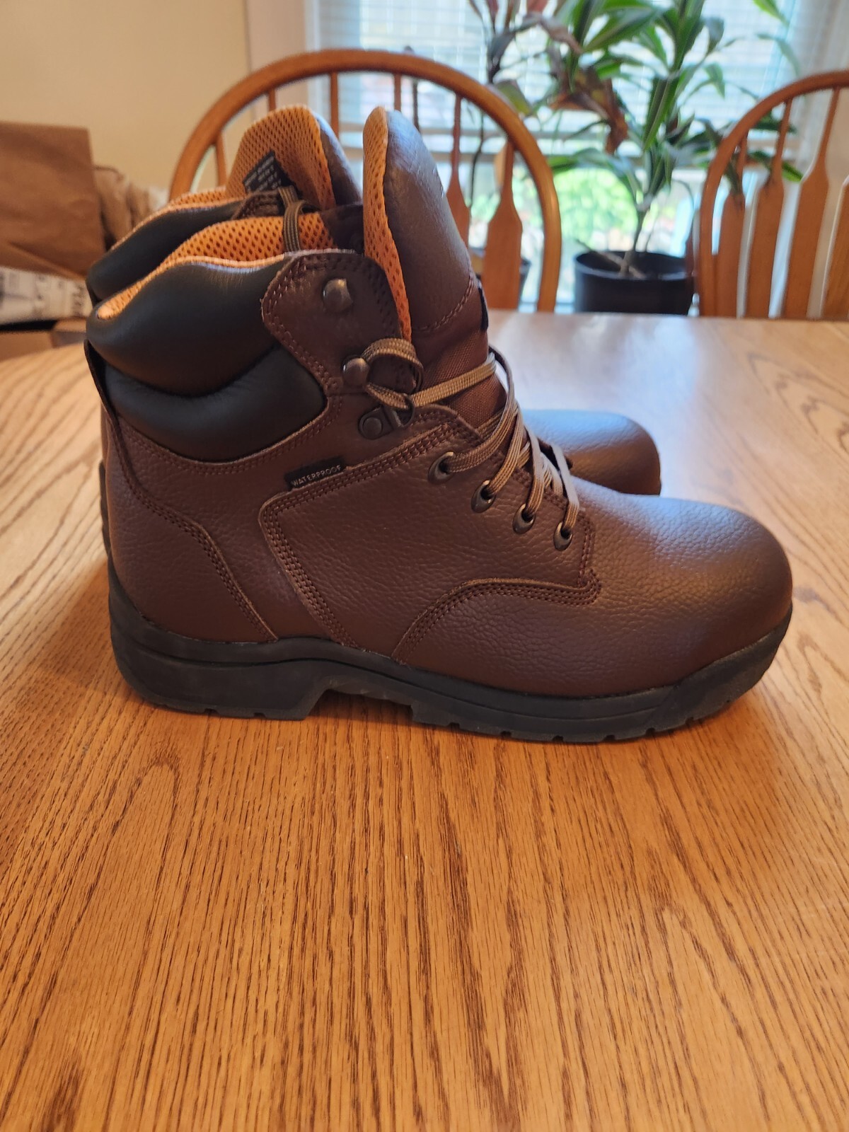 Brahma Men's Liner Waterproof 6" Steel Toe Work Boots - Gem