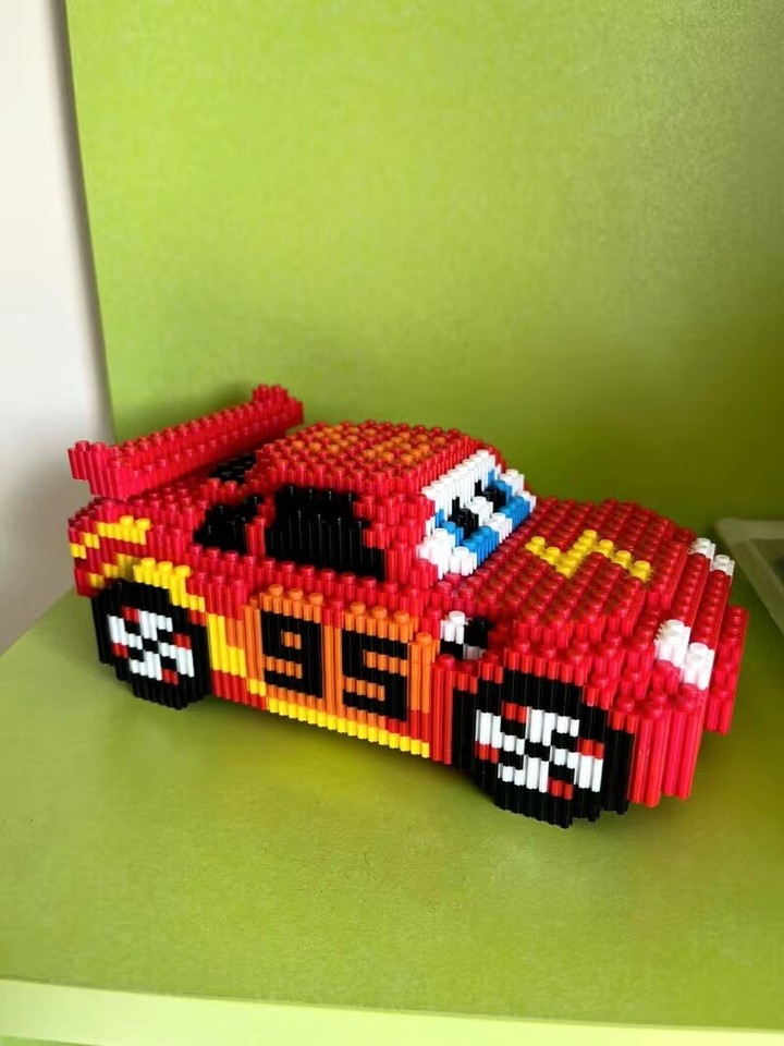 Cars Lightning McQueen 3D DIY Mini Building Blocks Set 1796 Pcs Blocks ...